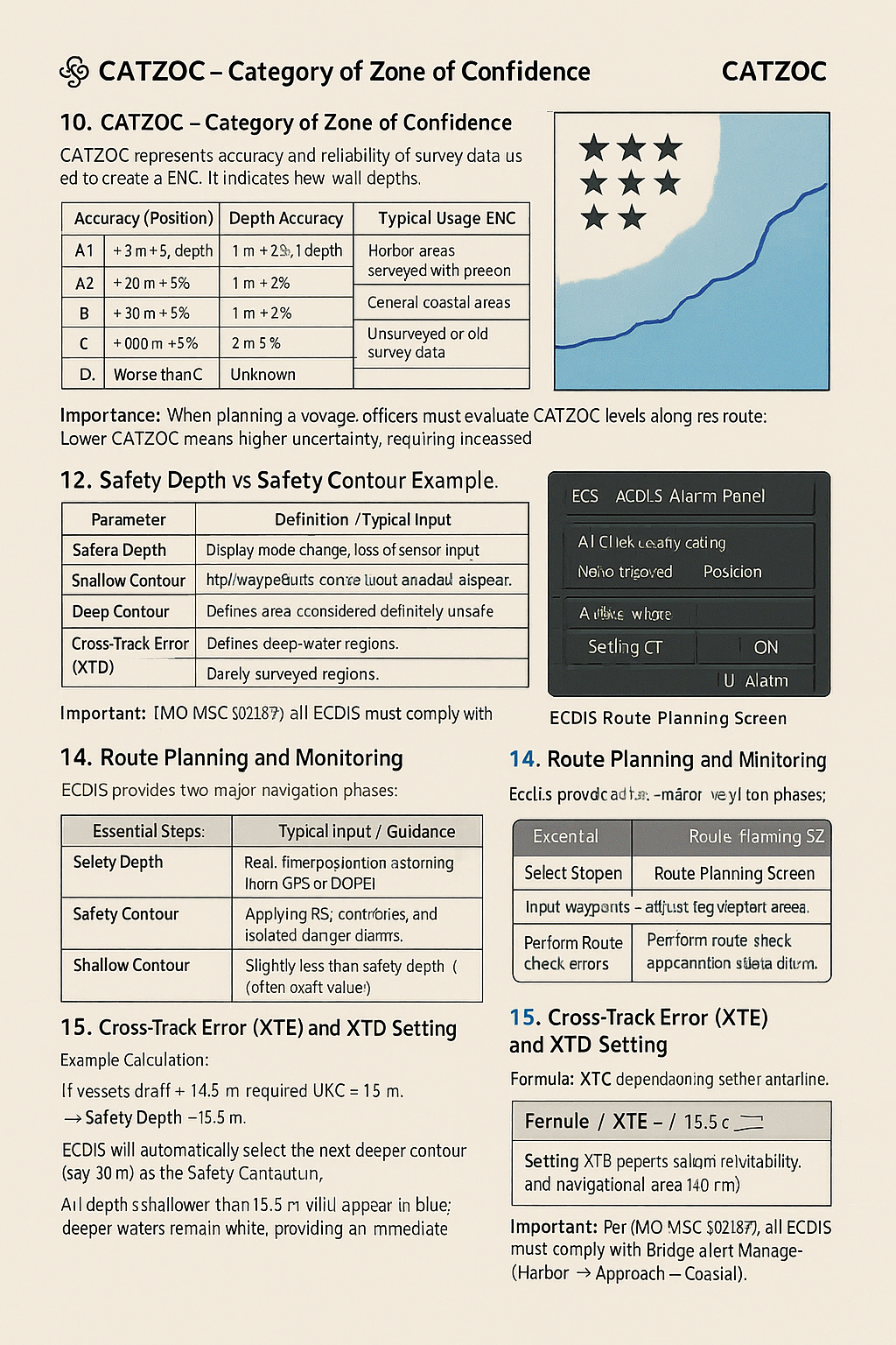 Part 2 – ECDIS Safety Parameters, CATZOC, and Operational Functions - Merchant Navy Life
